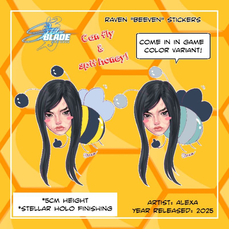 *READY STOCK* Raven "Beeven" Stellar Blade Stickers | Shopee Malaysia
