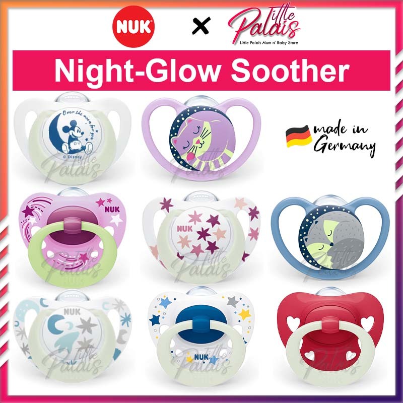 NUK Soother Pacifier NIGHT & DAY / SIGNATURE NIGHT [ 0-6m/ 6-18m ...