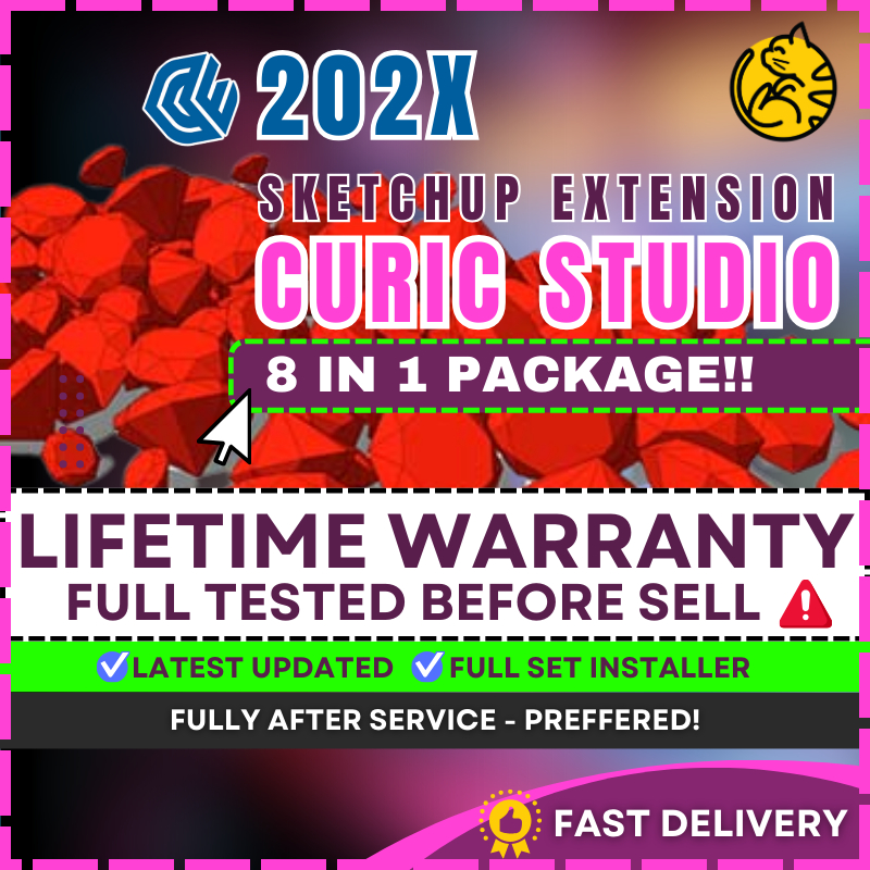 Latest🔥【Curic Studio】8 IN 1 Ultra Package🔥for SketchUp 2017-202X ...