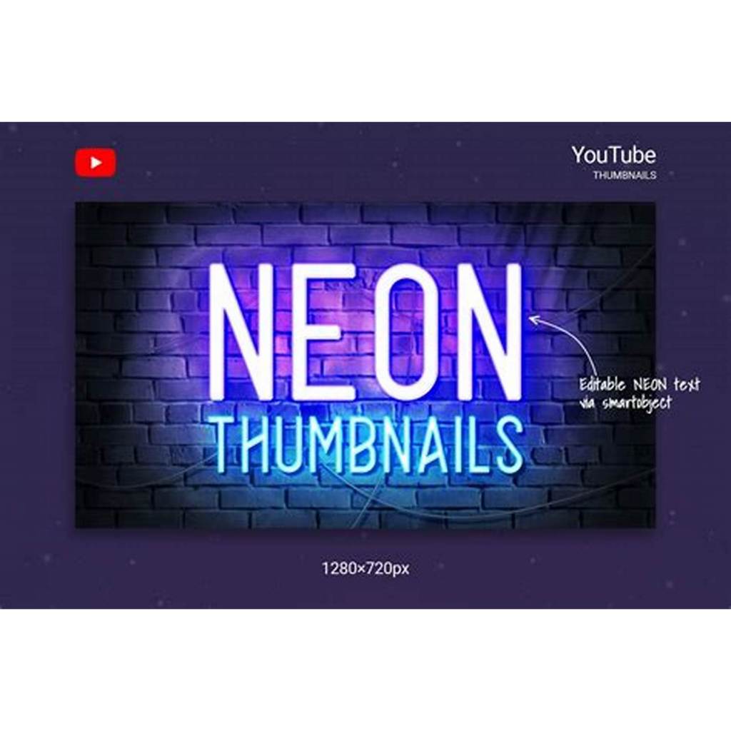 Neon YouTube Thumbnails | Shopee Malaysia