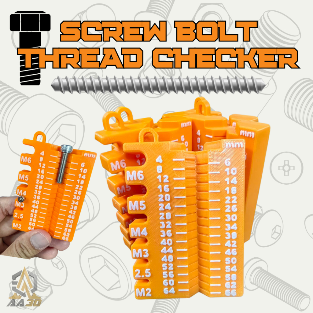🔩 Screw Bolt Thread Checker M2 M2.5 M3 M4 M5 M6 Precise Accurate ...