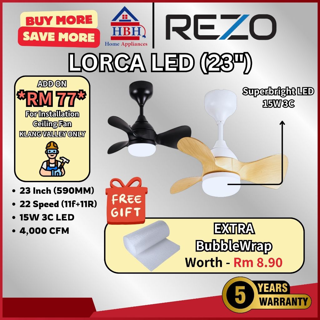 (Rm77 Installation) Rezo | Lorca 23 LED | Signature Series | DC Motor ...