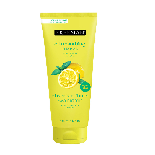 Freeman Oil Absorbing Mint & Lemon Clay Mask 175ML | Shopee Malaysia