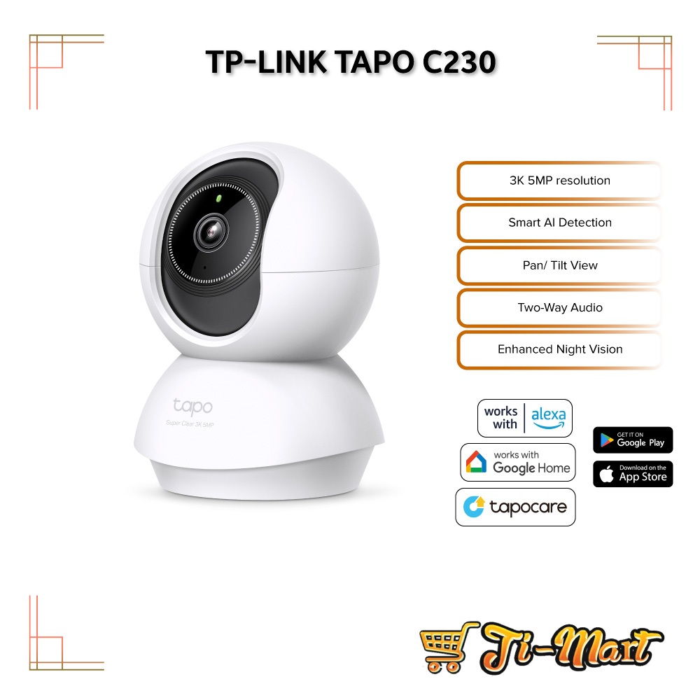 TP-Link Tapo C230 5MP 3K Wireless Security AI CCTV With Smart AI ...