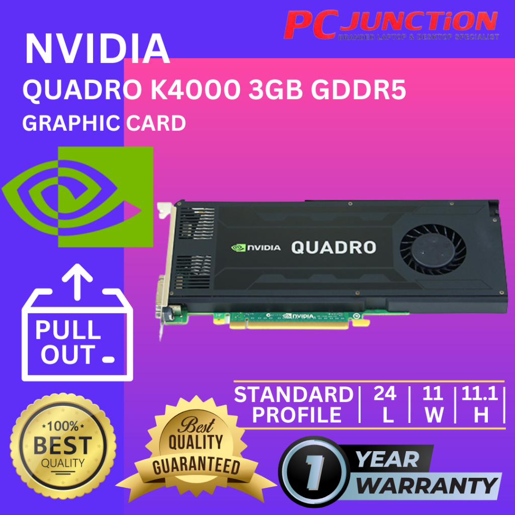 NVIDIA QUADRO K4000/K5000 GRAPHIC CARDS - 3GB GDDR5 4GB DDR5 | Shopee ...