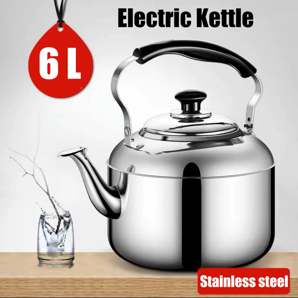 6L Electric Kettle Large Capacity Stainless Steel Kettle With Automatic ...