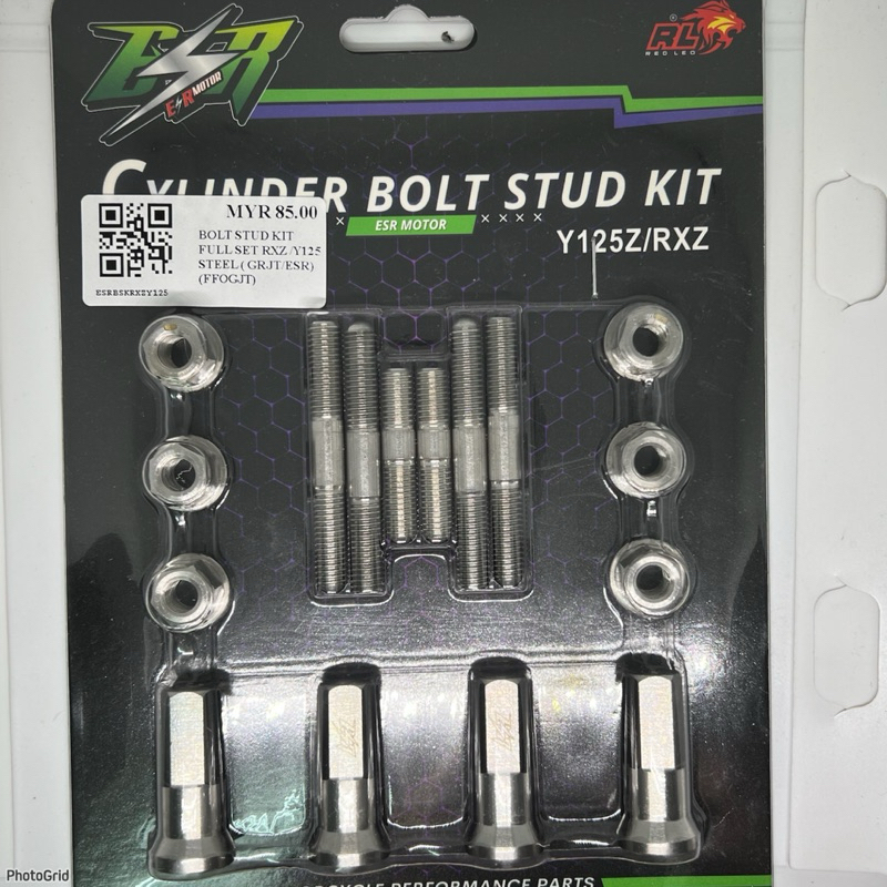 Tiang Head Stainless Steel RXZ 125Z STUD NUT Kit ESR Motor Head Block ...