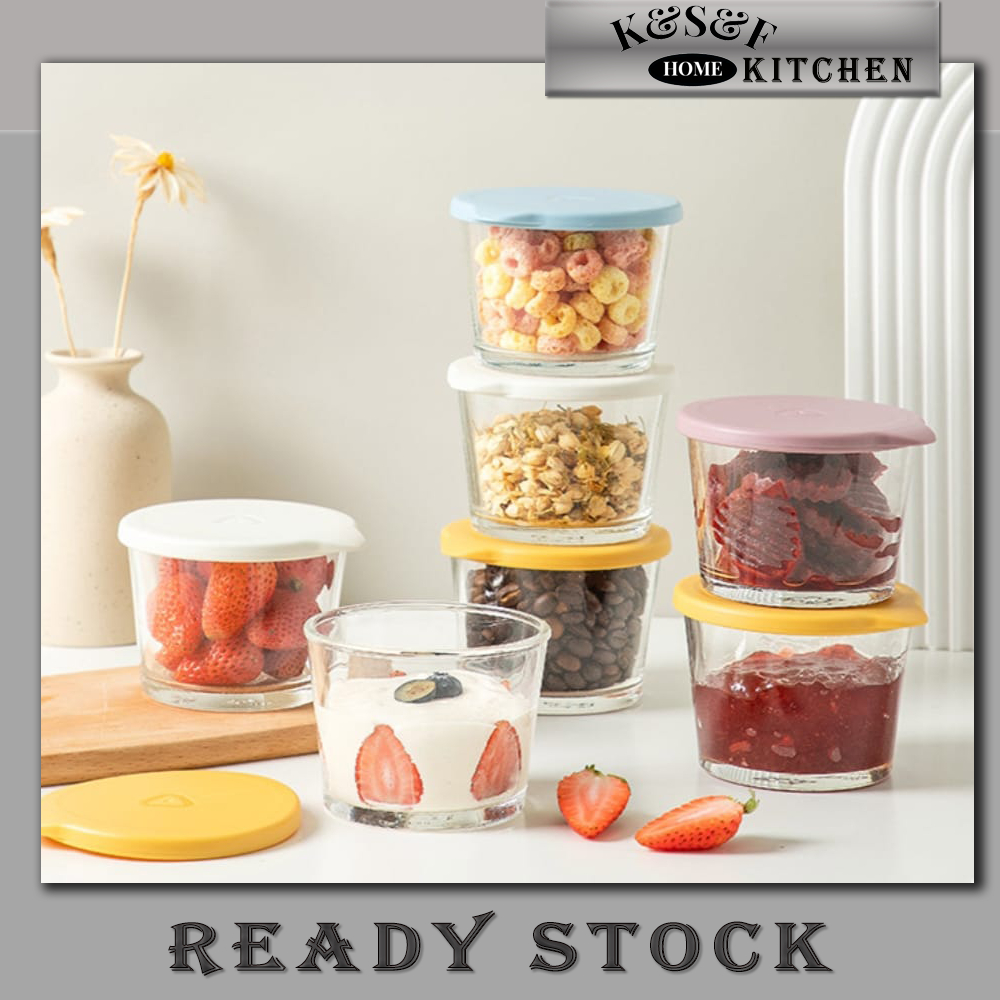 260ml Sealed Fresh Keeping Glass Storage Jar Food Grade Pickles Storage ...