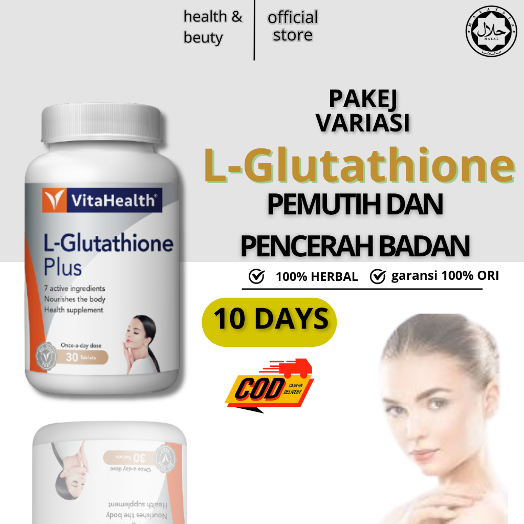 Whitening Supplement L-Glutathione Collagen Supplement Ubat Putih ...