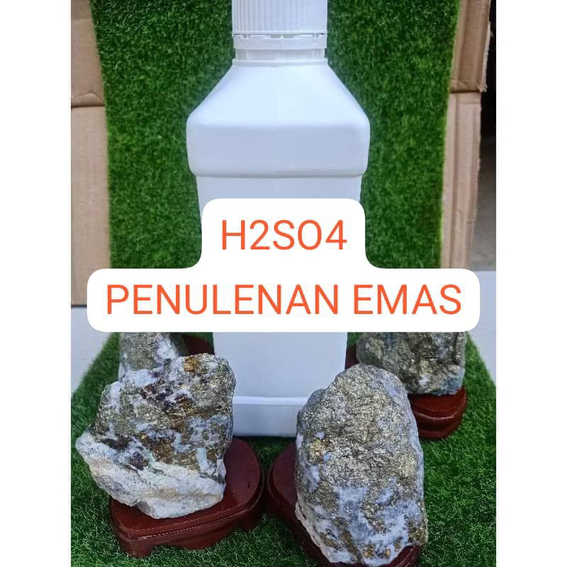 H2SO4(SULFURIK)H2so4 khas untuk PENULENAN Emas/1liter | Shopee Malaysia