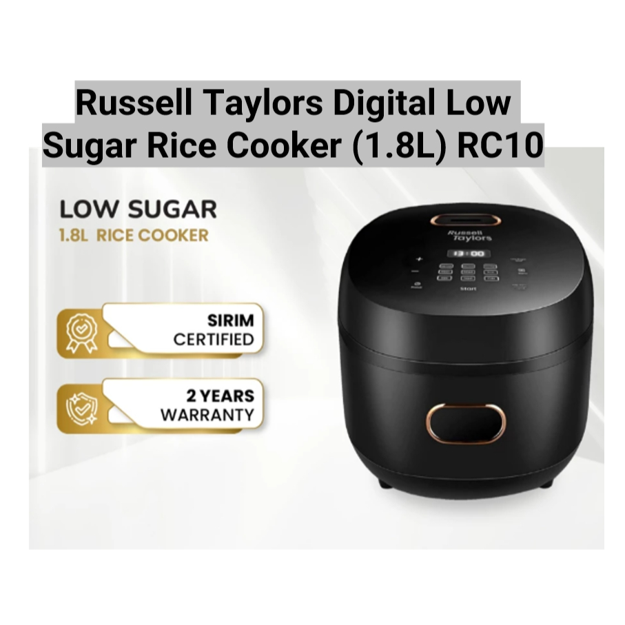 Russell Taylors Digital Low Sugar Rice Cooker 1.8L RC10 | Shopee Malaysia