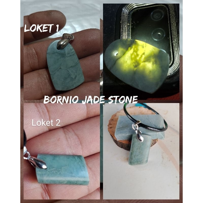 loket. batu jade hijau tembus cahaya/jade green stone | Shopee Malaysia