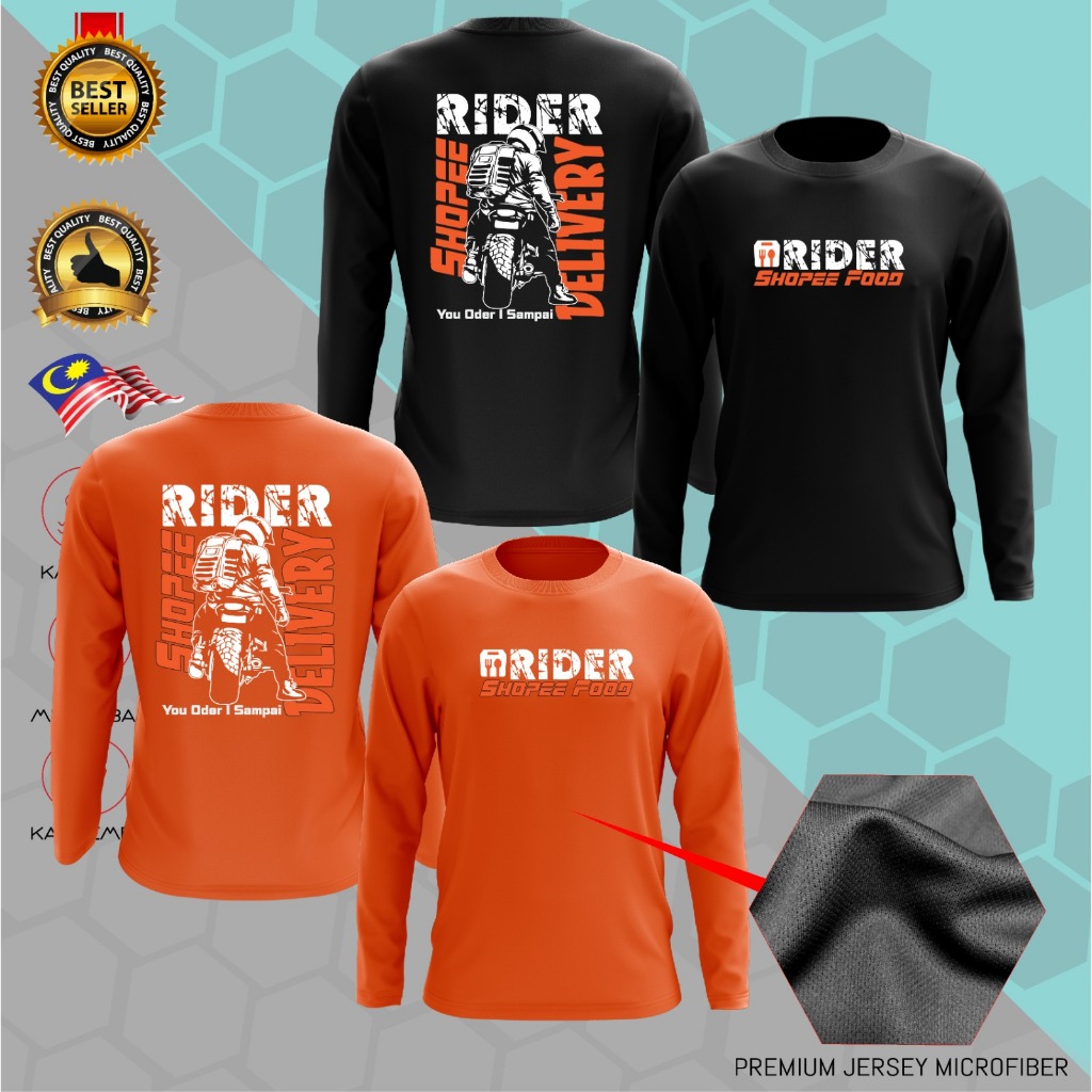 SHOPEE FOOD RIDER DELIVERY S006 Msia Ready Stock Jersey Premium ...