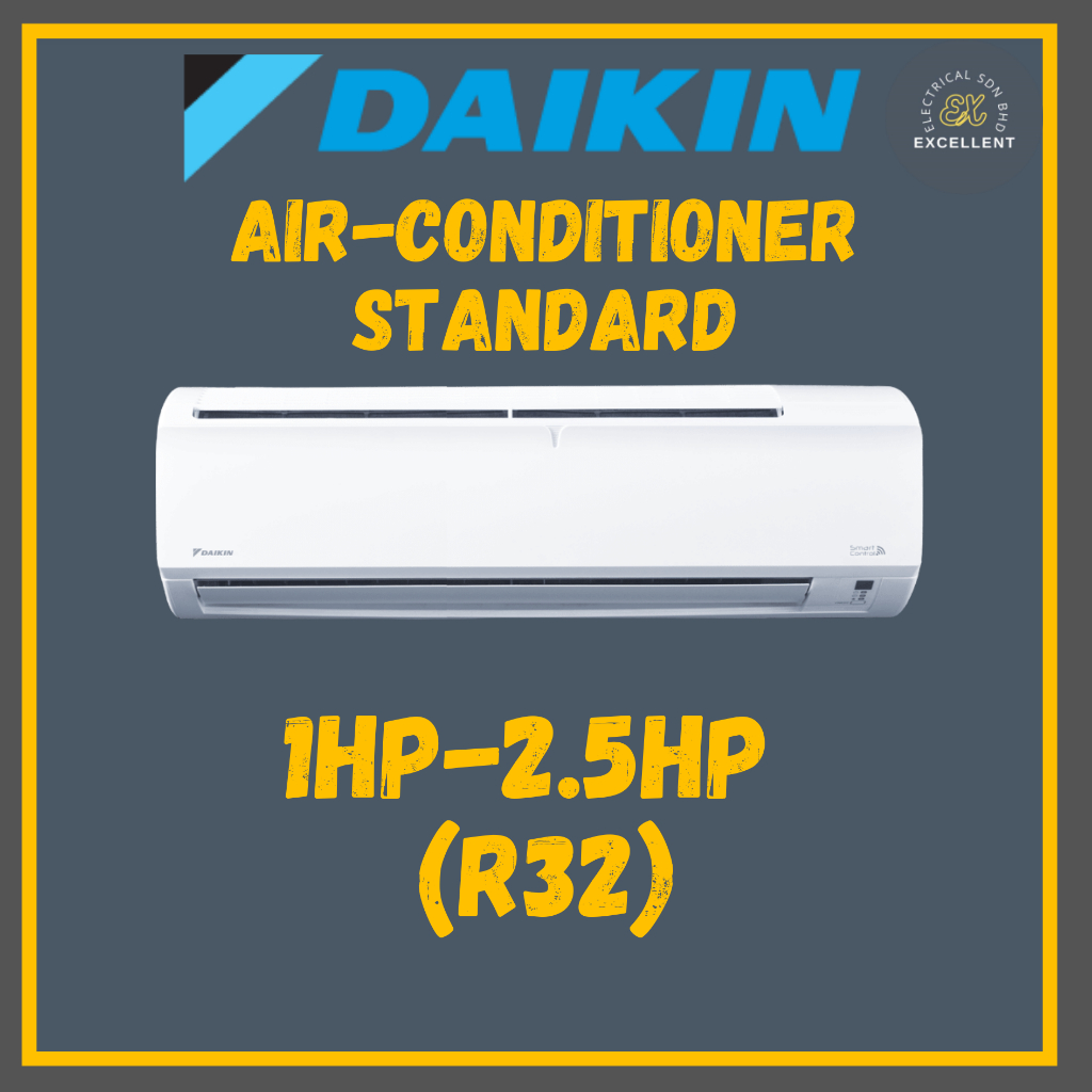 Daikin R32 Non Inverter Air Cond FTV-P Series Air Conditioner 1HP / 1.5HP / 2HP /2.5hp Smart ...
