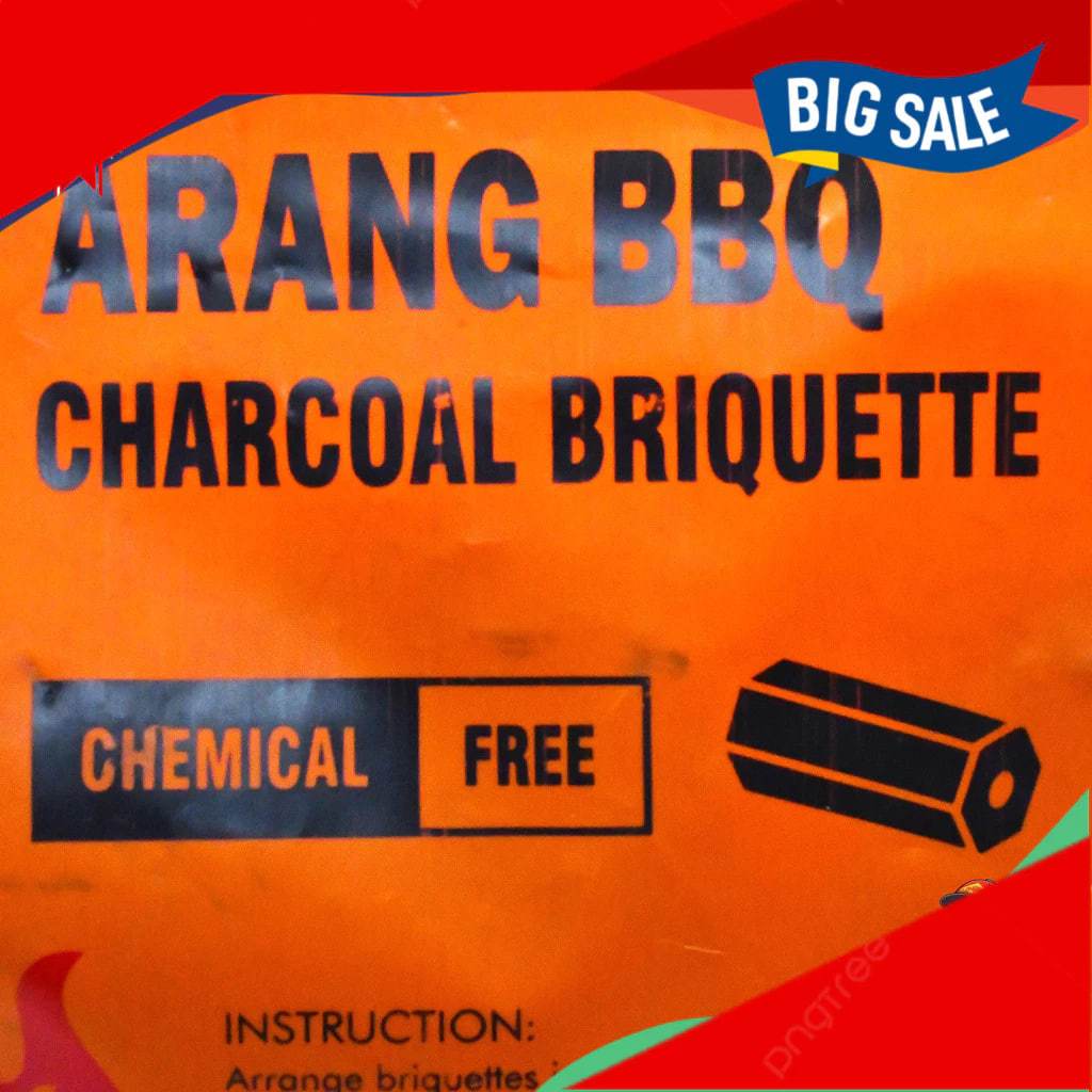 (±1.0KG) Arang BBQ, Arang Bakar, Arang Sate, Charcoal Briquette | Shopee Malaysia