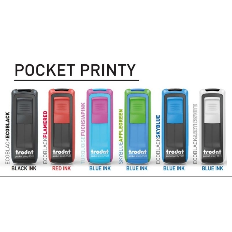 POCKET RUBBER STAMP TRODAT 9511 & 9512 | Shopee Malaysia