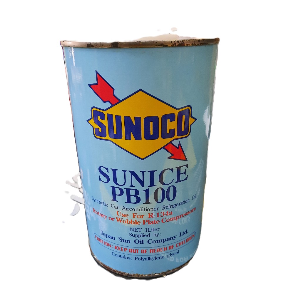 ORIGINAL JAPAN SUNOCO OIL R134a PB100 COMPRESSOR OIL PACKED METAL ...