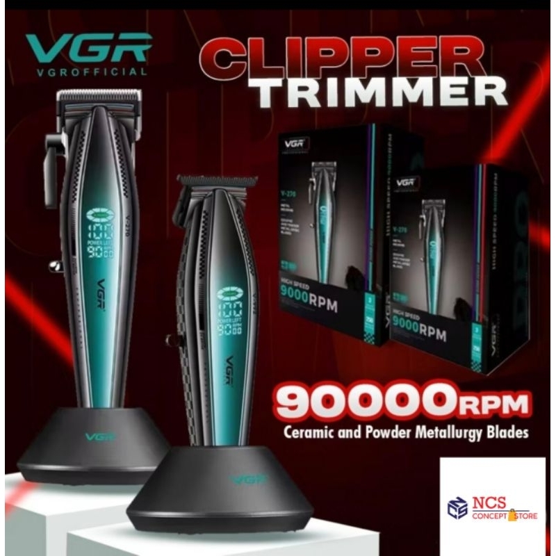 VGR V-270 & VGR V-992 Hair Trimmer Professional Hair Clipper Electric Haircut Machine 9000RPM ...
