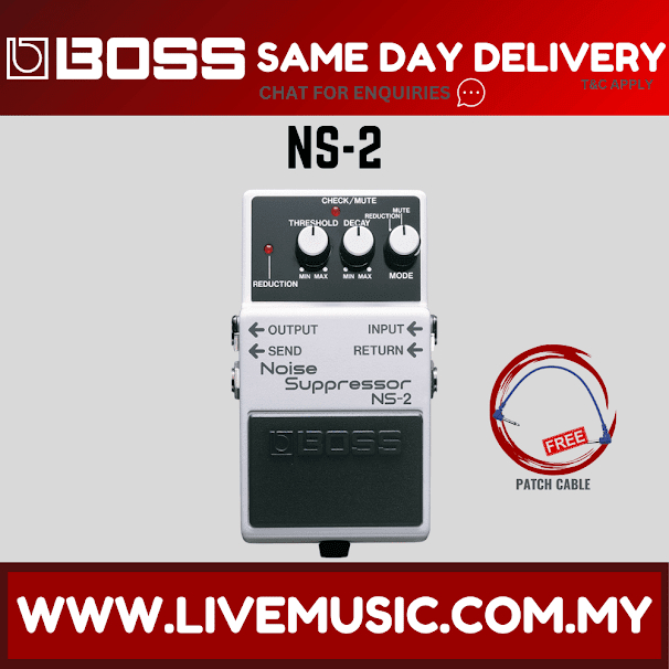 Boss NS-2 Noise Suppressor Guitar Effect Pedal (NS2 NS 2) | Shopee Malaysia