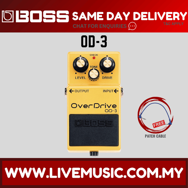 Boss OD-3 OverDrive Guitar Effect Pedal (OD3 OD 3) | Shopee Malaysia