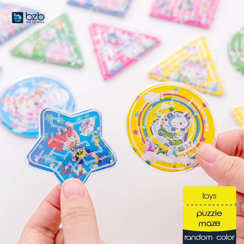 Puzzle Maze Roller Toys Labyrinth Game Mini Portable Montessori Kids ...