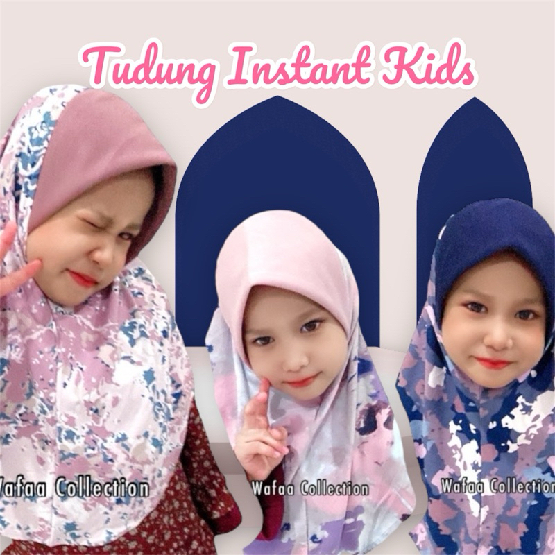 Tudung Instant Kanak-kanak Saiz S Corak Pastel Color | Hijab Kids ...