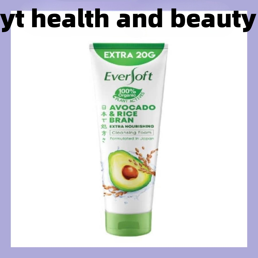 EVERSOFT FACIAL CLEANSER 120G - AVOCADO (EXTRA 20G) | Shopee Malaysia