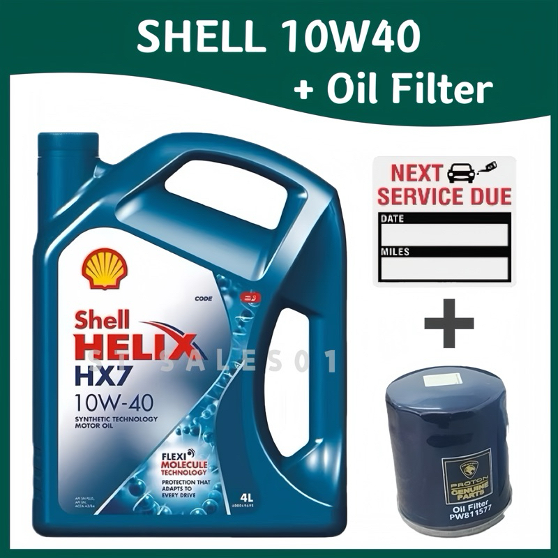 Shell Helix HX7 10W40 Semi Synthetic Engine Oil 4 Liter HongKong For ...