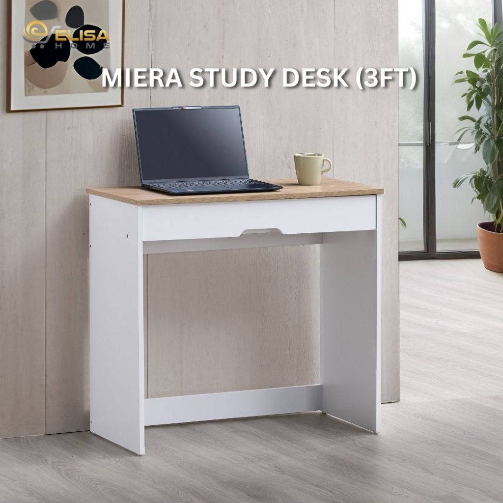 ELISA HOME Miera Meja Belajar Study Table Office Table Computer Table ...