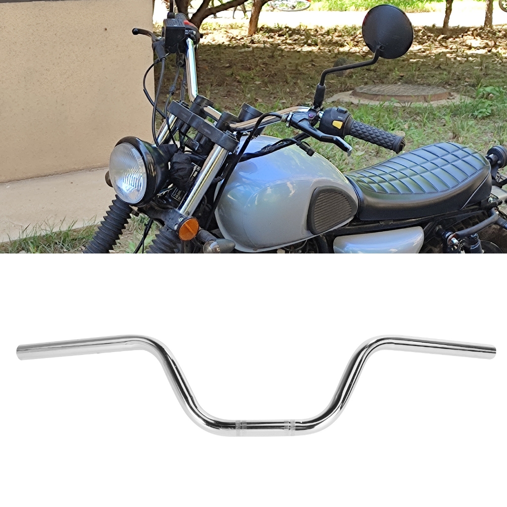 7/8" 22mm Universal Motorcycle Retro Bend Handlebar Motor High-Rise ...