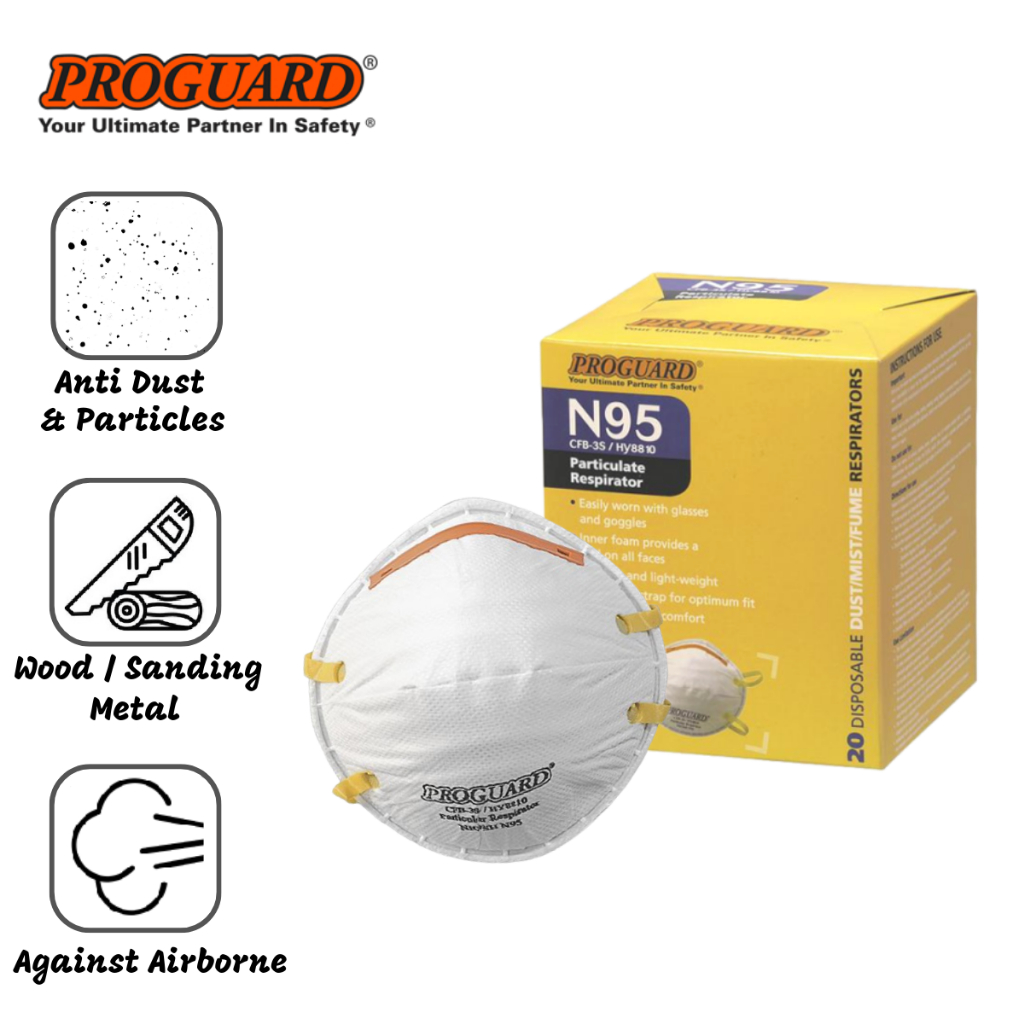 HY8810 PROGUARD N95 Particulate Respirator Mask (20PC/BOX) | Shopee Malaysia