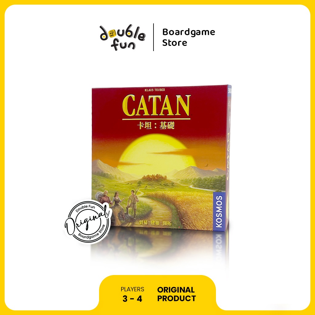 [Double Fun Boardgame] 卡坦岛 CATAN ORIGINAL 中文 | Shopee Malaysia