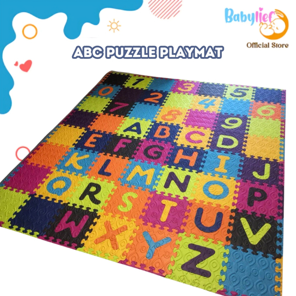 Babylief Baby & Kids ABC Puzzle Playmat – Alphabet & Number Educational ...