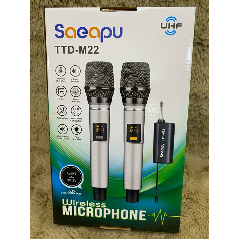 TTD-M22 Rechargeable Universal Wireless Microphone Set | Shopee Malaysia