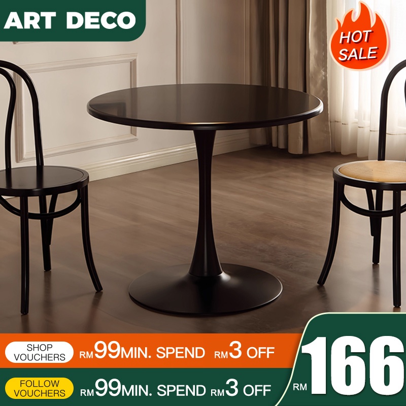80CM Nordic Round Table Dining Table Meja Bulat Cafe Table Coffee Table ...