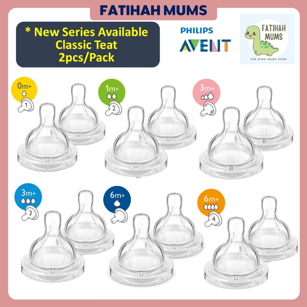 Philips Avent Teats Classic+ Anti Colic Bottle Teats Nipple Newborn ...