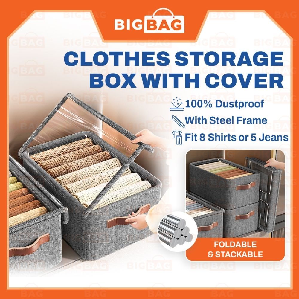 Cloth Storage Box Clothes Organizer Box Baju Kotak Baju Storage Box ...