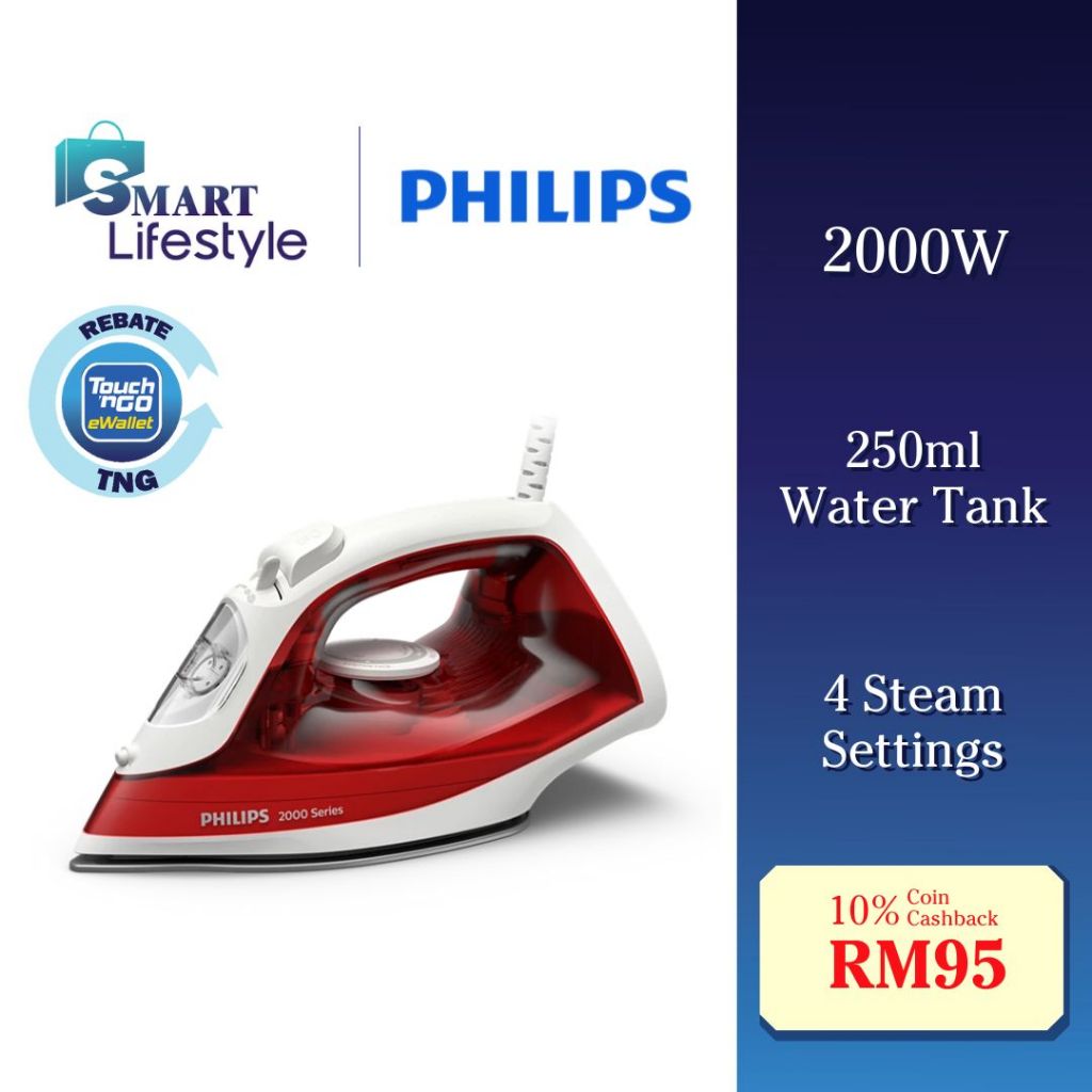 Philips 2000 Series Steam Iron DST2010/40 | Shopee Malaysia