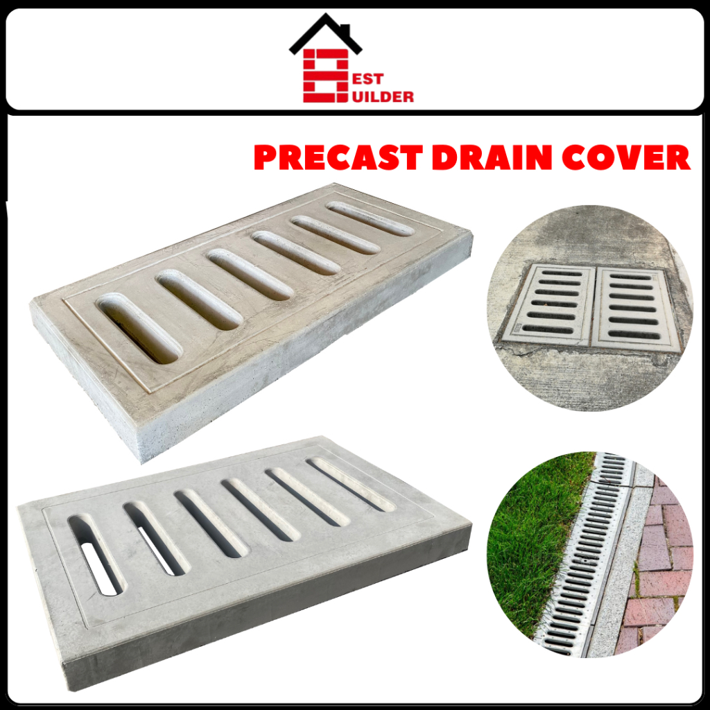 BEST BUILDER Precast Drain Cover Penutup Longkang Papan Konkrit Heavy ...