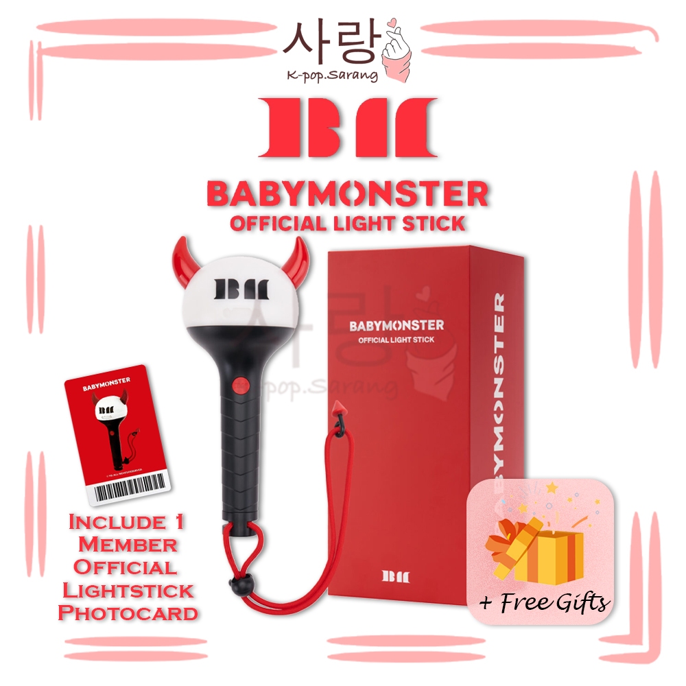 OFFICIAL BABYMONSTER Light Stick (SEALED & BRAND NEW) MONSTIEZ Ahyeon Chiquita Asa Ruka Rami ...