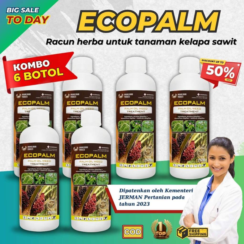 [Kombo 6] Racun herba ecopalm - Racun herba khusus untuk kebun kelapa ...