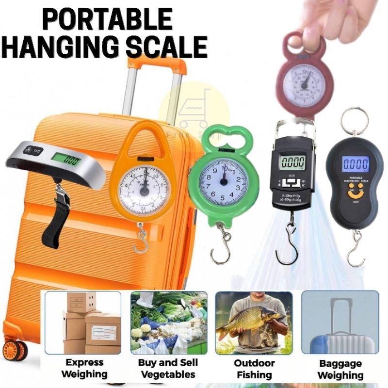 5KG /10KG MINI SCALE PORTABLE SCALE KITCHEN SCALE TRAVEL SCALE HOOK ...