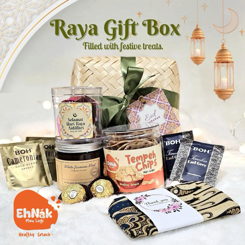 [READY STOCK] INS Rattan Basket Raya Gift Set,Bajet Hadiah Raya,Hadiah ...