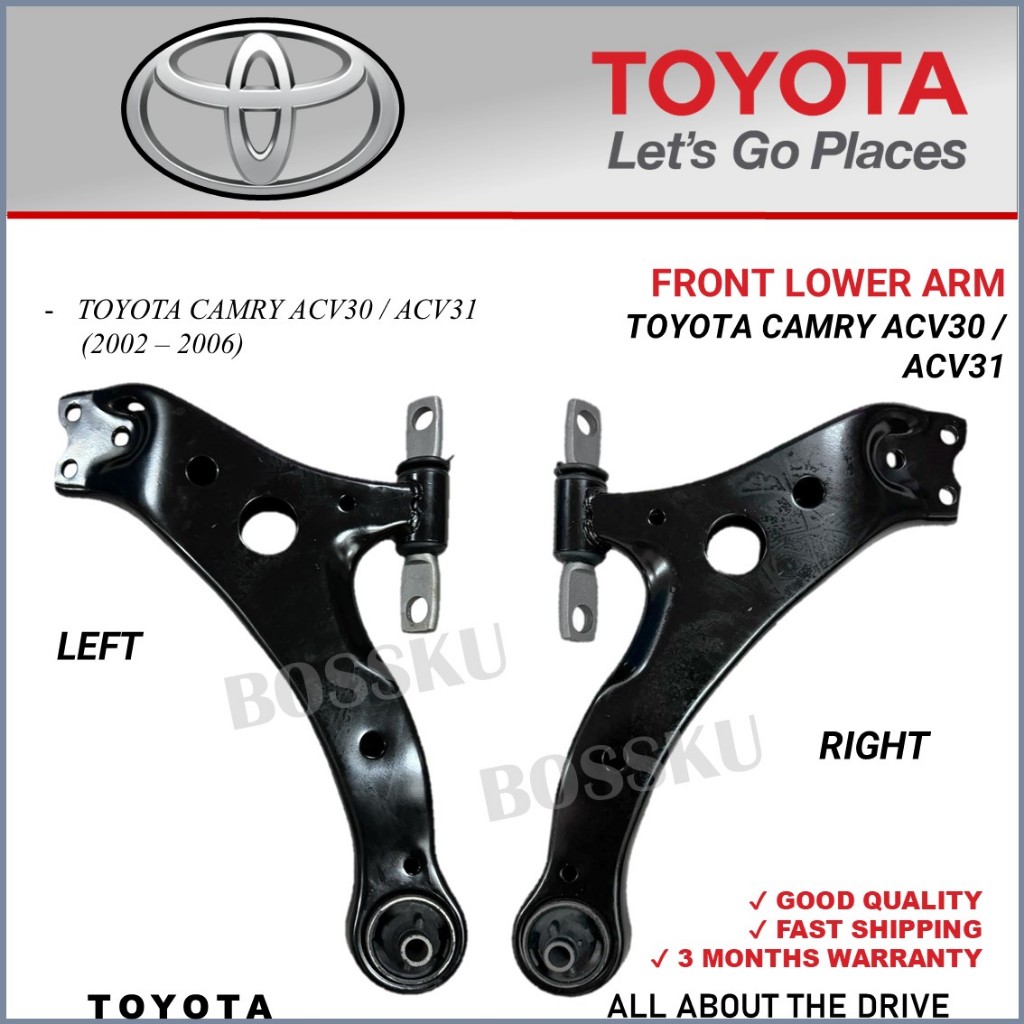 DEPAN FRONT LOWER ARM- TOYOTA ALPHARD ANH10/MNH10/CAMRY ACV30/ESTIMA ACR30/MCR30/HARRIER ACU30 ...