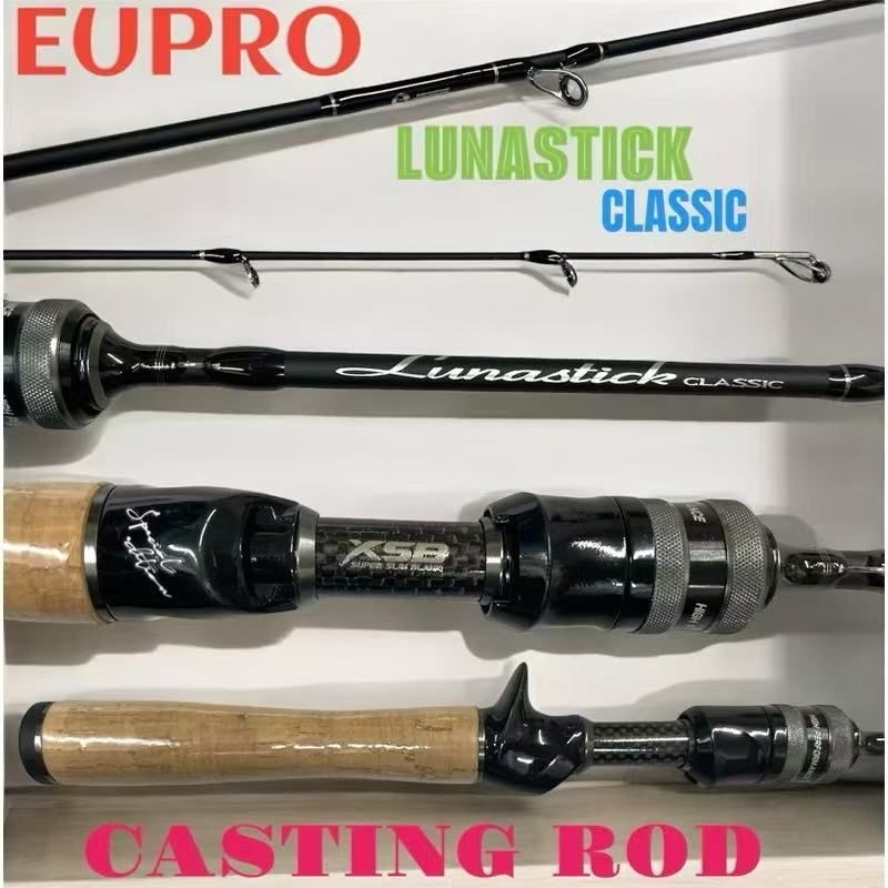 EUPRO LUNASTICK CLASSIC SINGLE HANDROD SPINNING BAITCASTING TANTO ...