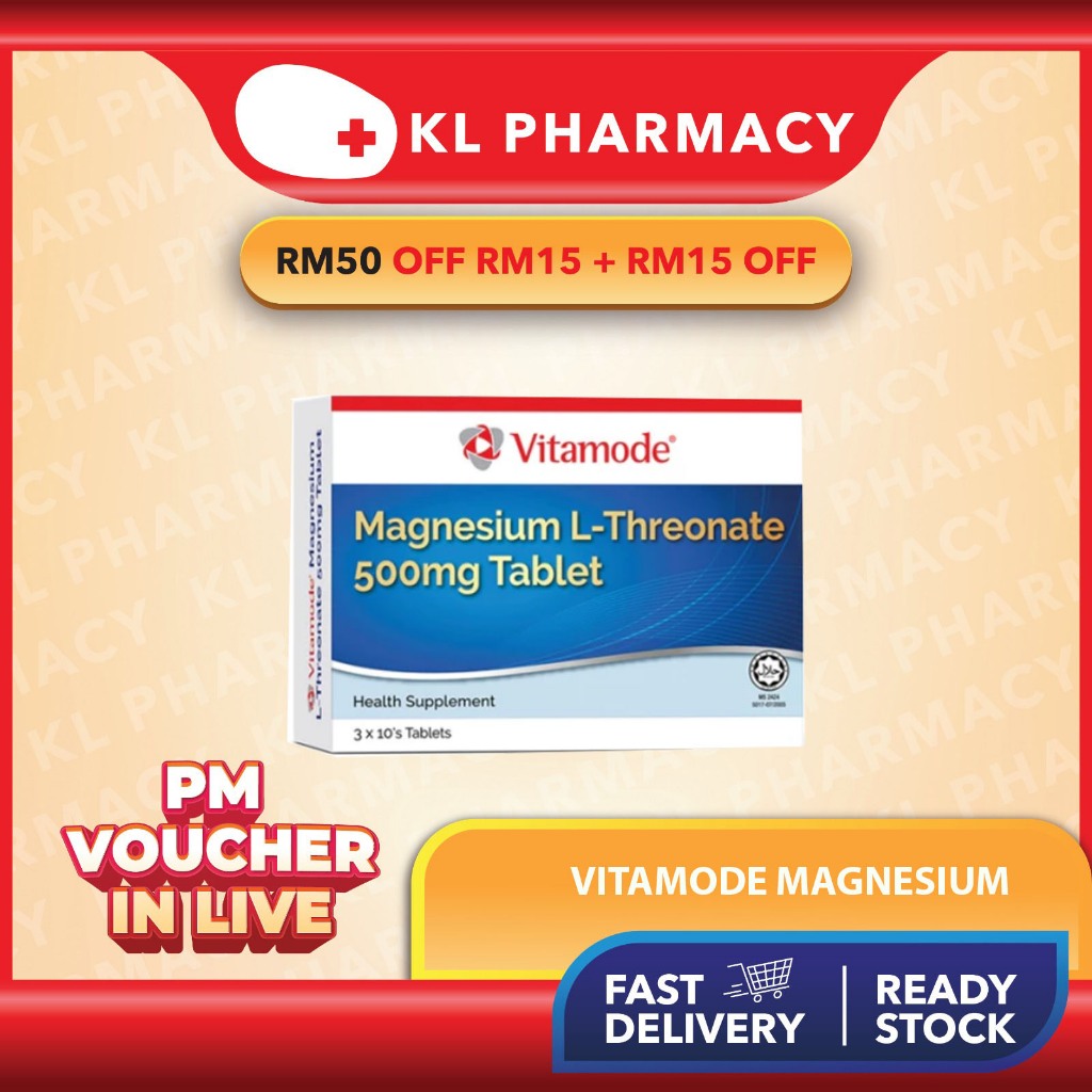 VITAMODE MAGNESIUM L-THREONATE 500MG 10SX3 | Shopee Malaysia