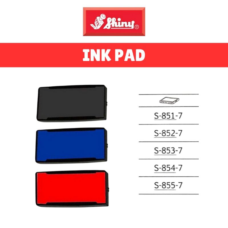 [SHINY] Ink Pad - Shiny S851/S852/S853/S854/S855 | Shopee Malaysia