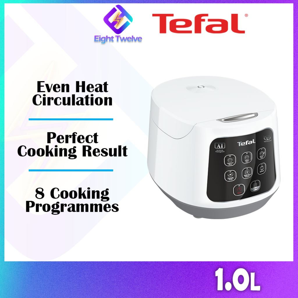 Tefal Easy Rice Compact Rice Cooker (1.0L/6 Cups) / Periuk Nasi (RK7301) | Shopee Malaysia
