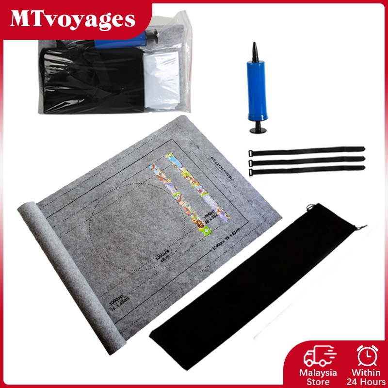 Jigsaw Roll Felt Mat Puzzle storage pads Inflatable Roll Mat Jigsaw ...