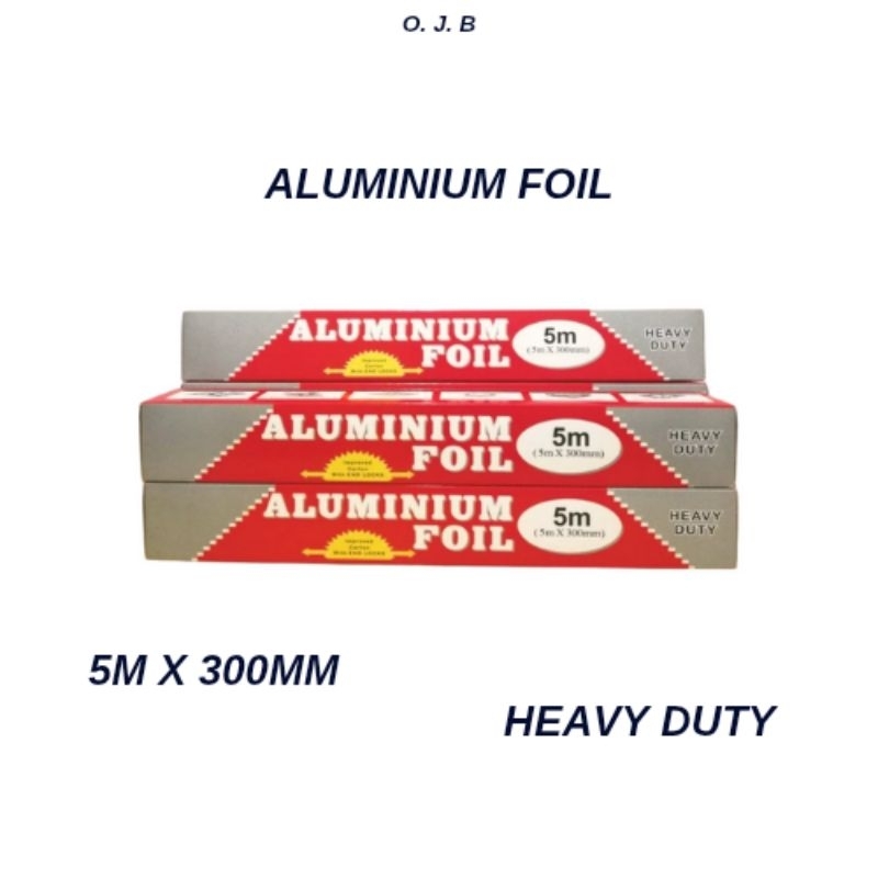 Kitchen Aluminium Foil Heavy Duty 5m x 300mm Kerajang Aluminum Dapur | Shopee Malaysia